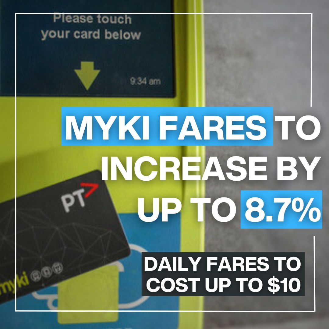 Unfair fare rise for Victorians